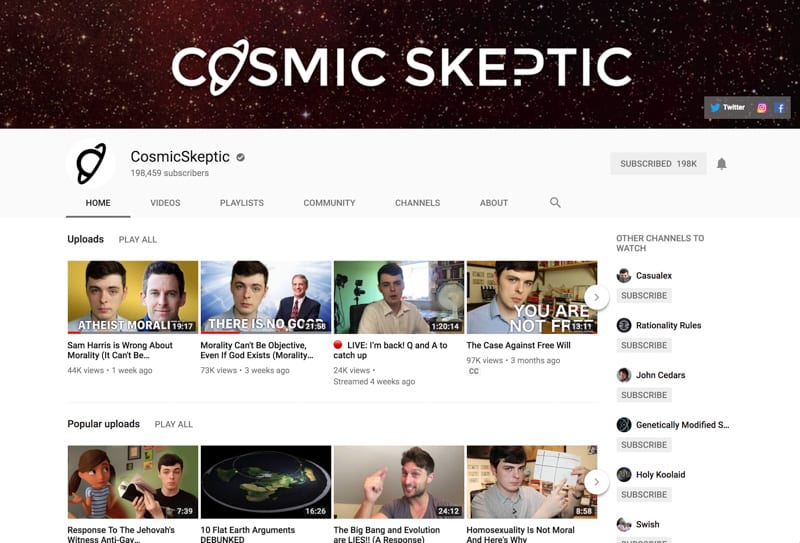 Cosmic Skeptic and Inspiring Philosophy Discuss The Moral Argument ...